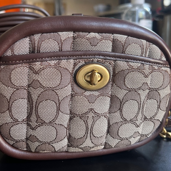 Coach | Bags | Coach Camera Bag In Signature Jacquard With Quilting ...